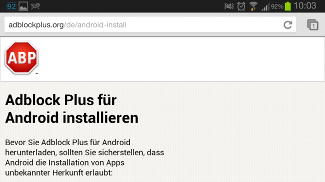 Adblock Plus: Eine halbe Million neue Nutzer nach Verbannung der App aus Play Store - Androidmag