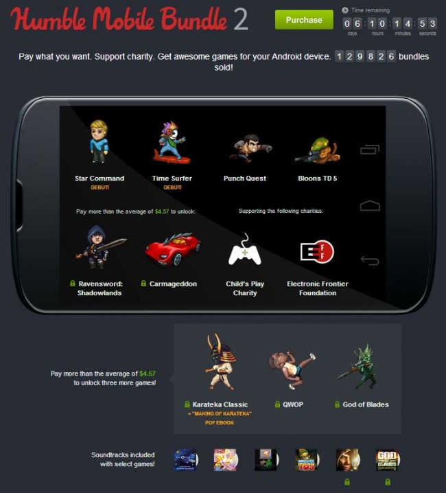 Humble Mobile Bundle 2: Karateka Classic, QWOP und God Of Blades hinzugefügt - Androidmag